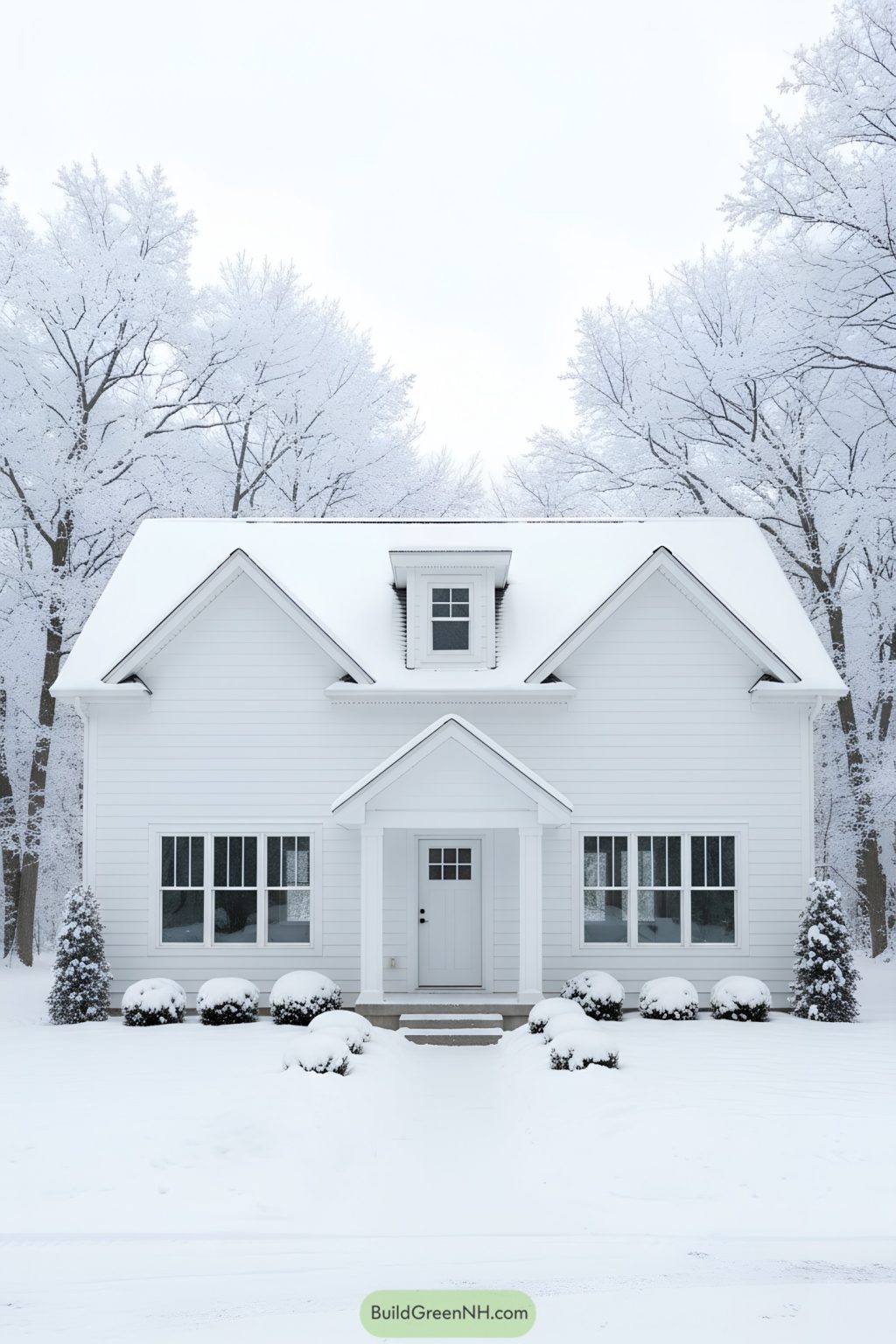 31 Dreamy White Modern Cottages in Winter Wonderland