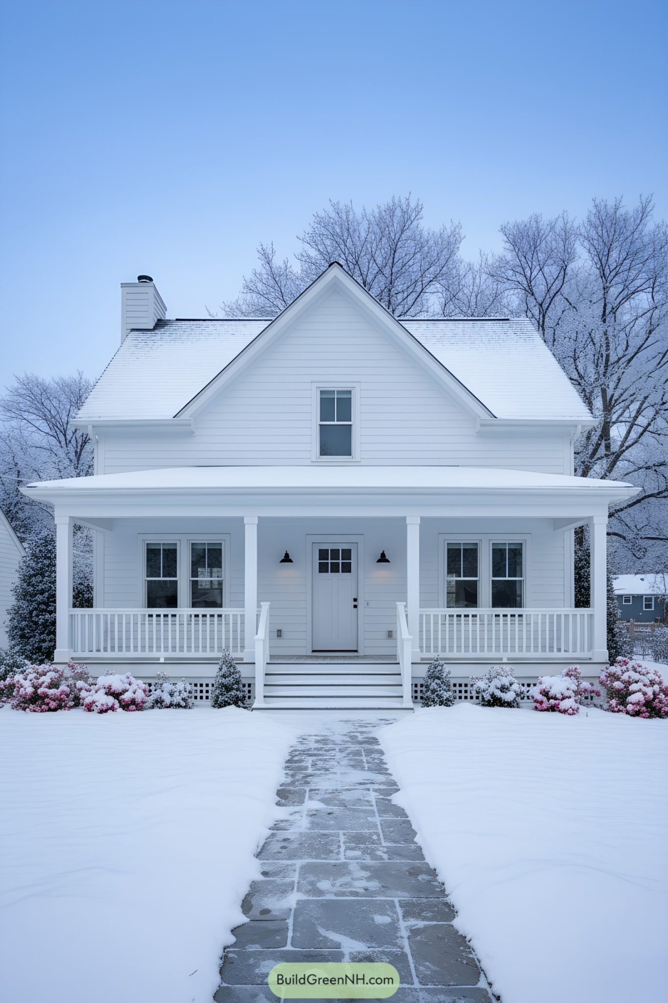 31 Dreamy White Modern Cottages in Winter Wonderland