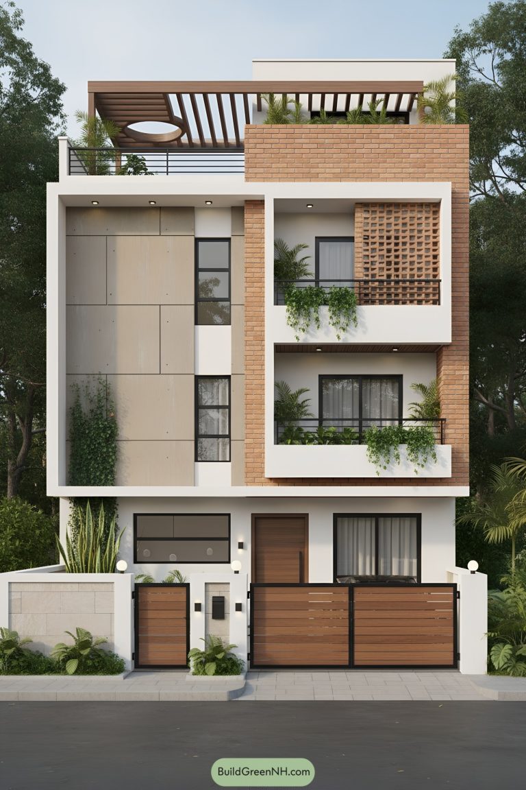 24 Modern Brick House Elevations That Prove Brick Never Goes Out of Style