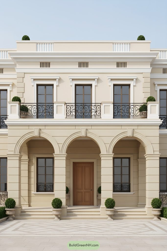 26 Classical House Elevation Designs with Timeless Architectural Detailing