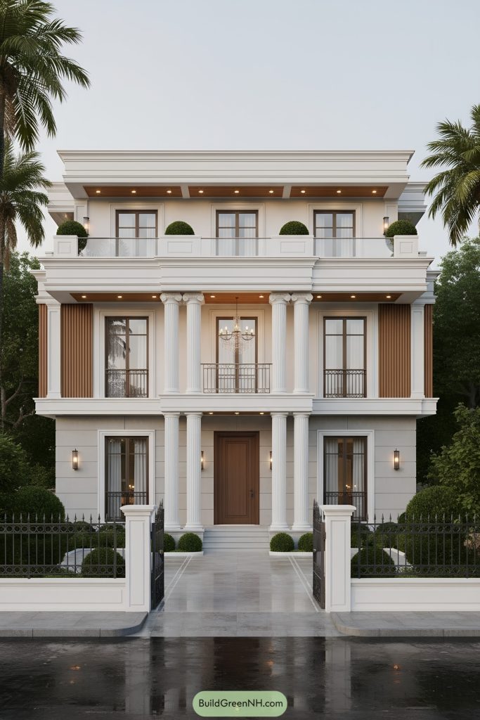26 Classical House Elevation Designs with Timeless Architectural Detailing