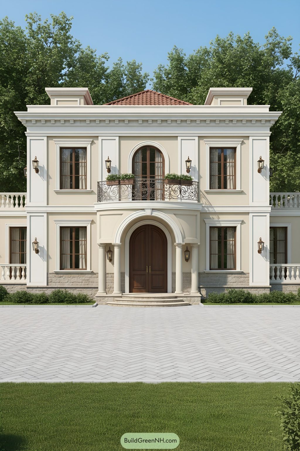 26 Classical House Elevation Designs with Timeless Architectural Detailing