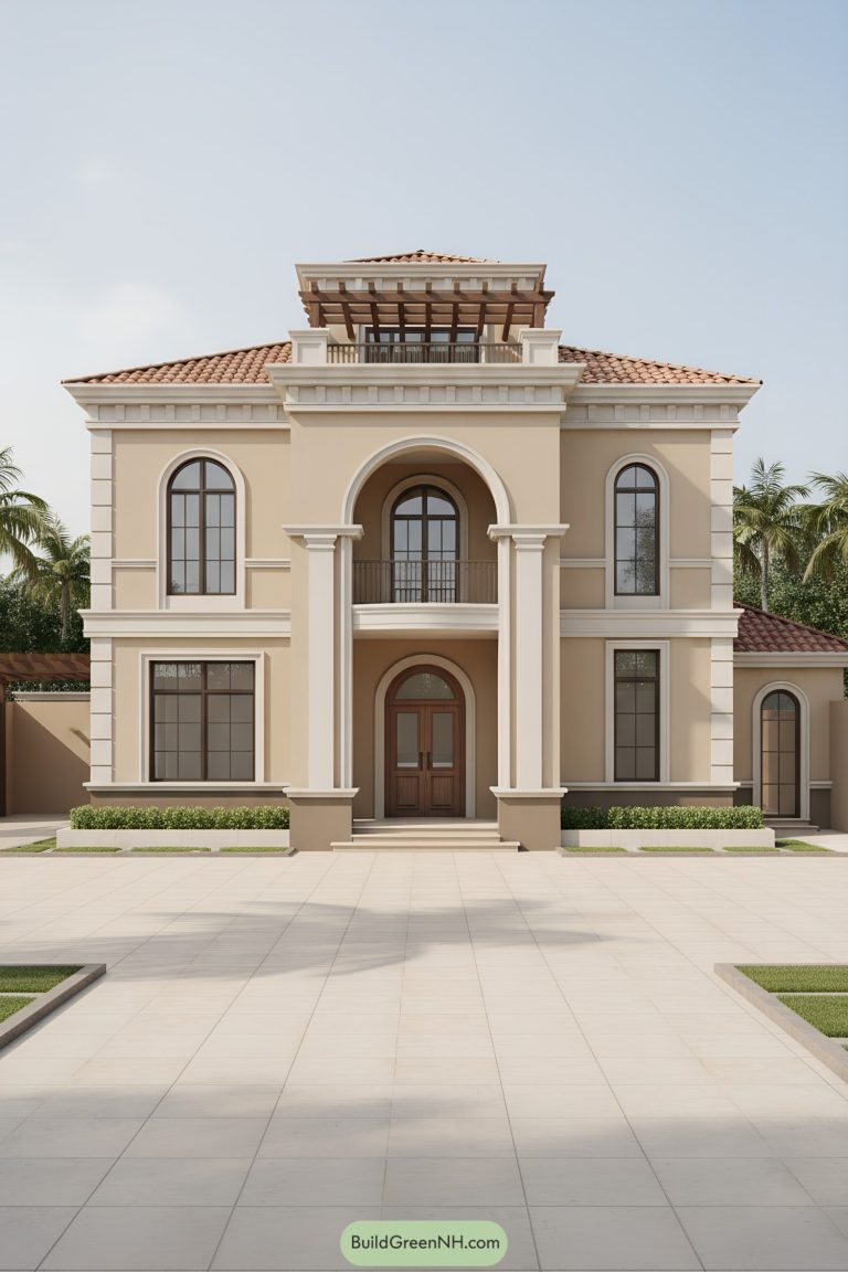 26 Classical House Elevation Designs with Timeless Architectural Detailing