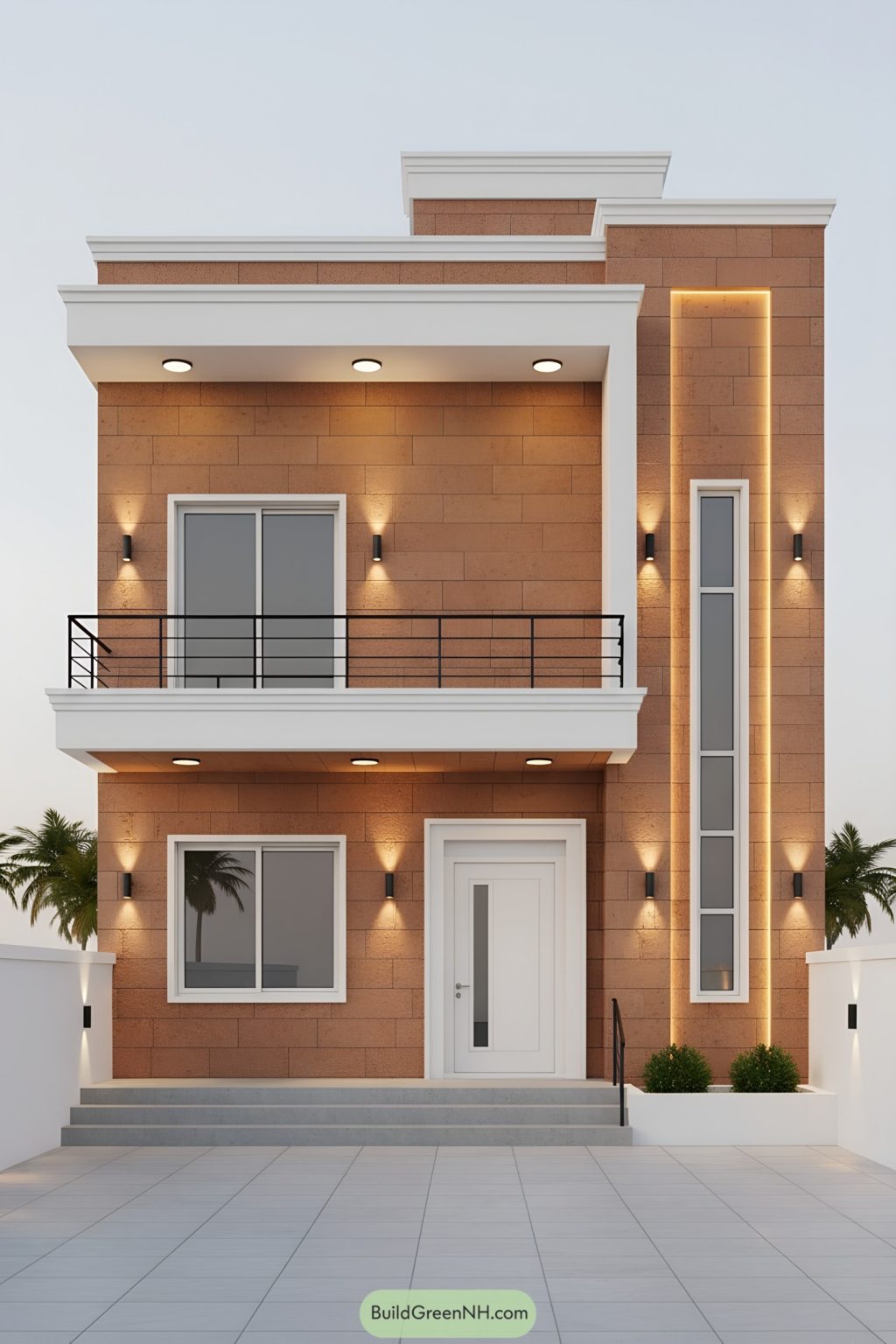 25 Modern House Elevations With Lighting