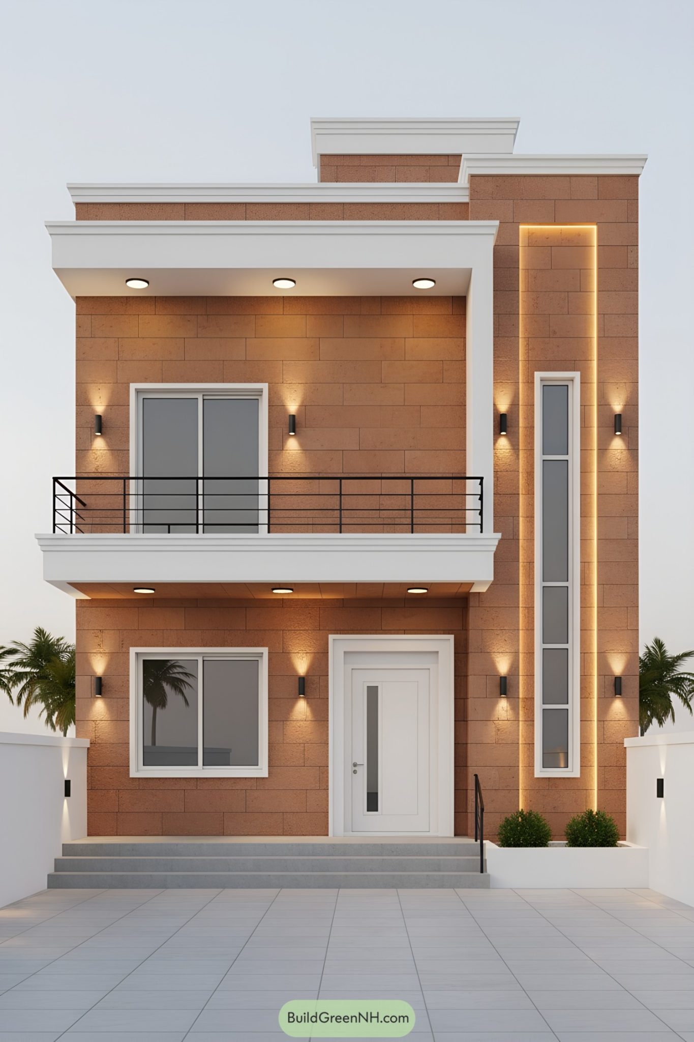 25 Modern House Elevations With Lighting