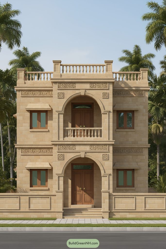 21 Stone House Elevations with Timeless Architectural Appeal