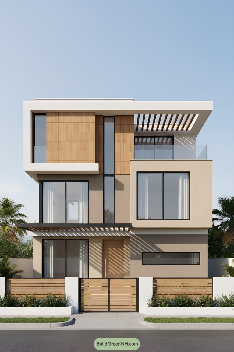 24 Modern House Elevations With Textured Walls