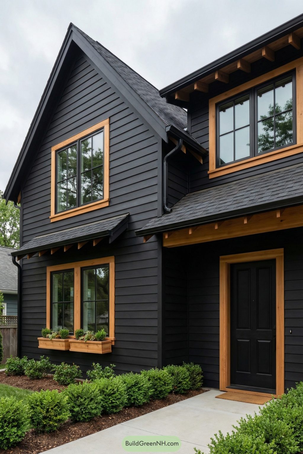 24 Striking Black and Cedar Houses With Stunning Curb Appeal