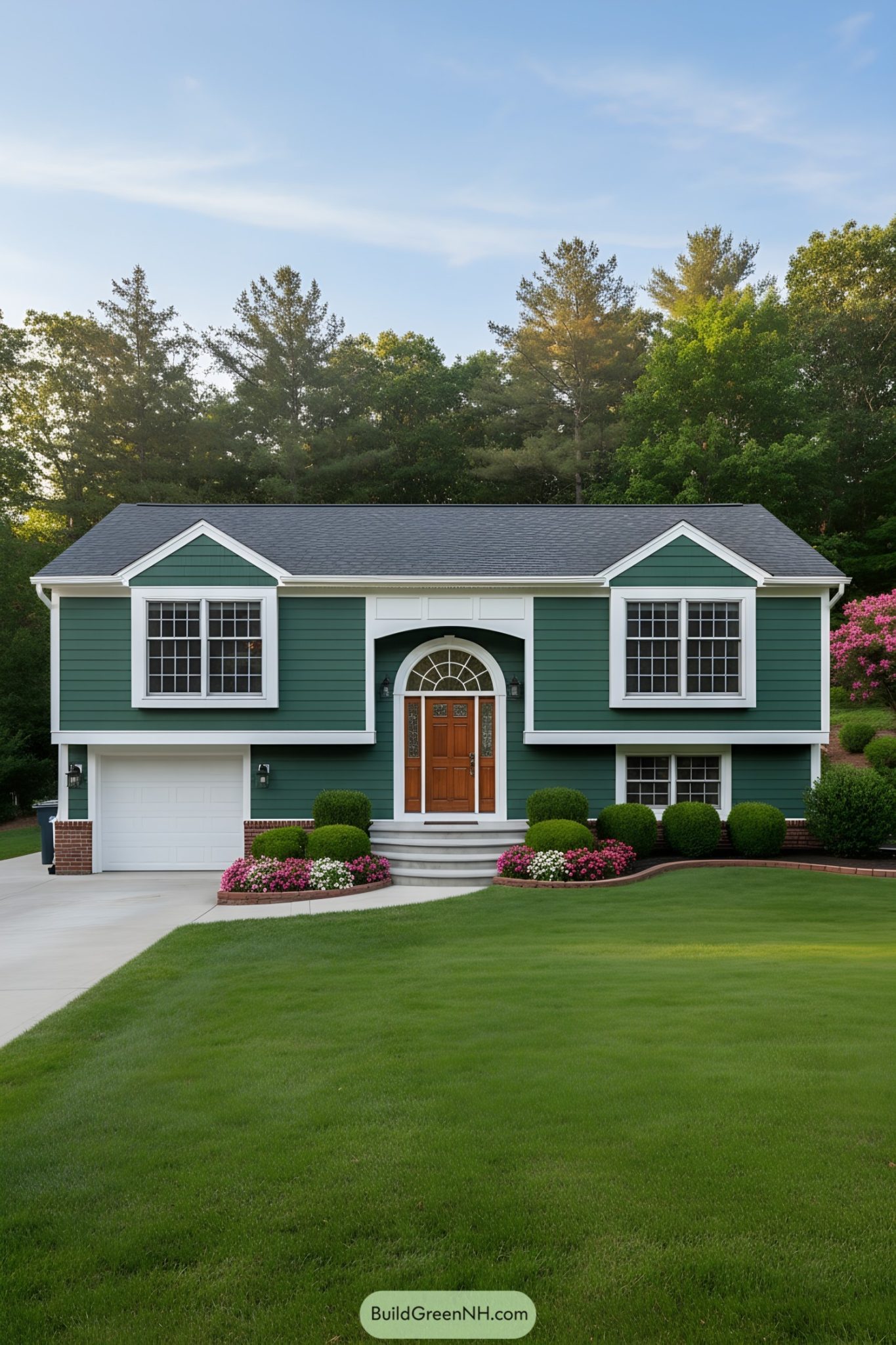 23 Green Ranch Houses With Garden-Friendly Curb Appeal