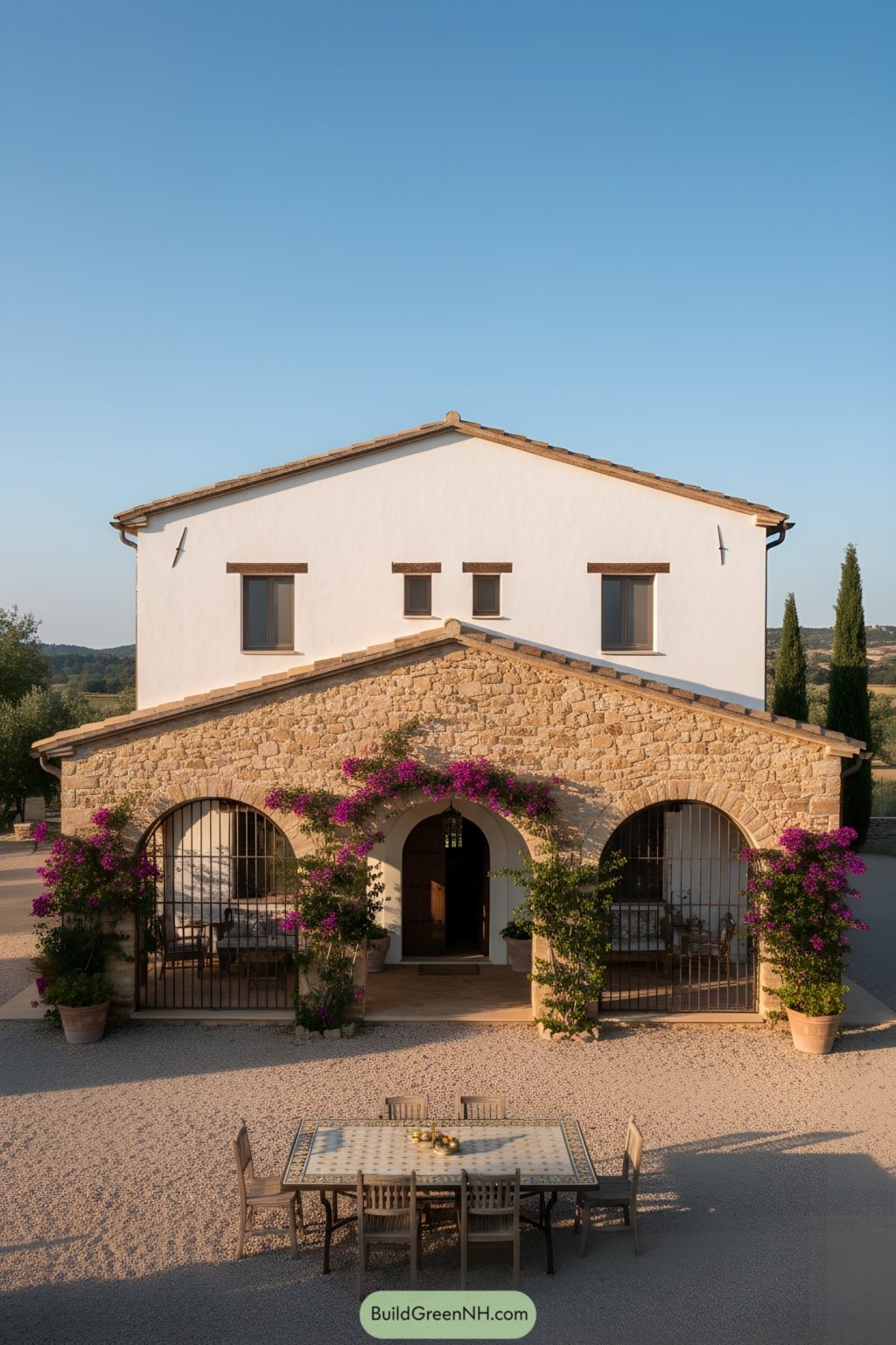 20 Mediterranean Country Houses with Classic Rooflines and Rustic Facades
