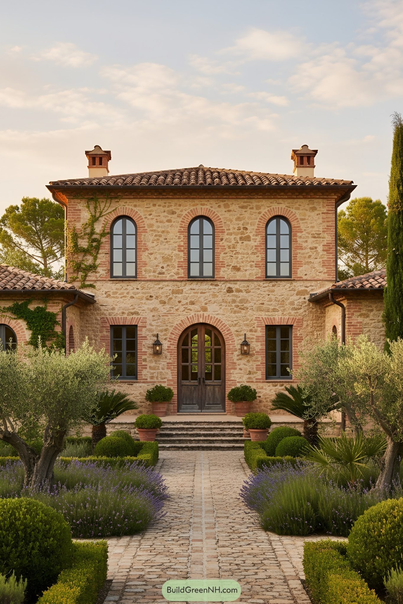 20 Mediterranean Country Houses with Classic Rooflines and Rustic Facades