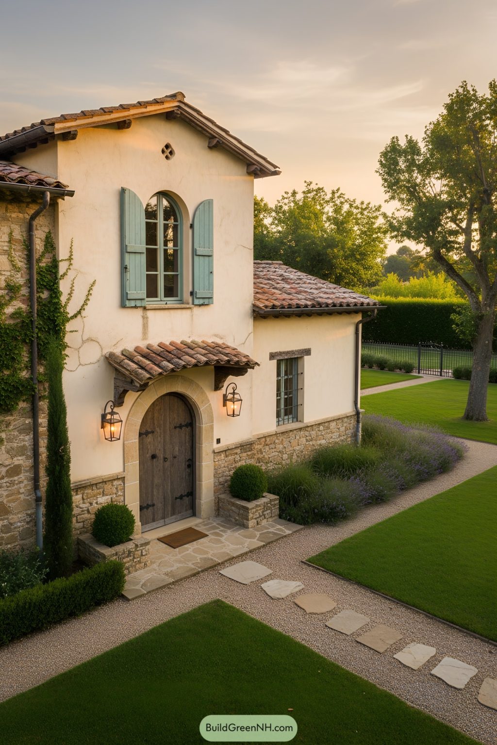 20 Mediterranean Country Houses with Classic Rooflines and Rustic Facades