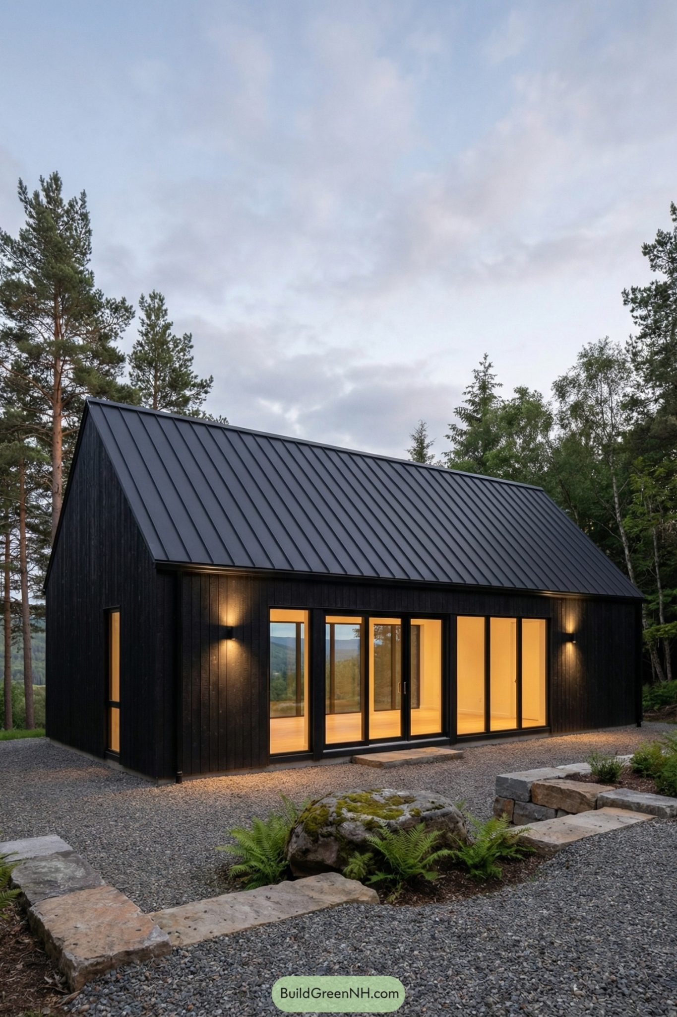 25 Modern Dark Cottages with Subtle Exterior Drama