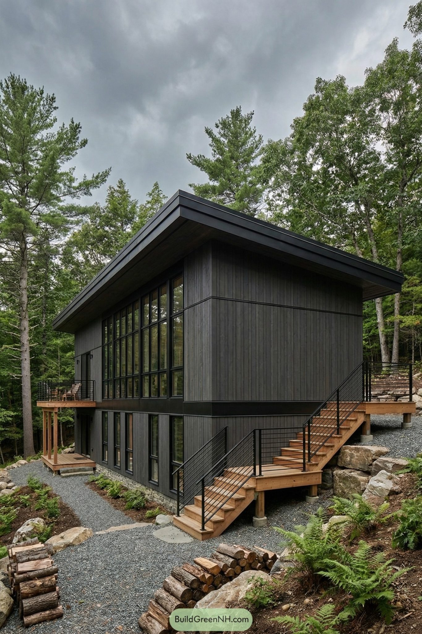 25 Modern Dark Cottages with Subtle Exterior Drama
