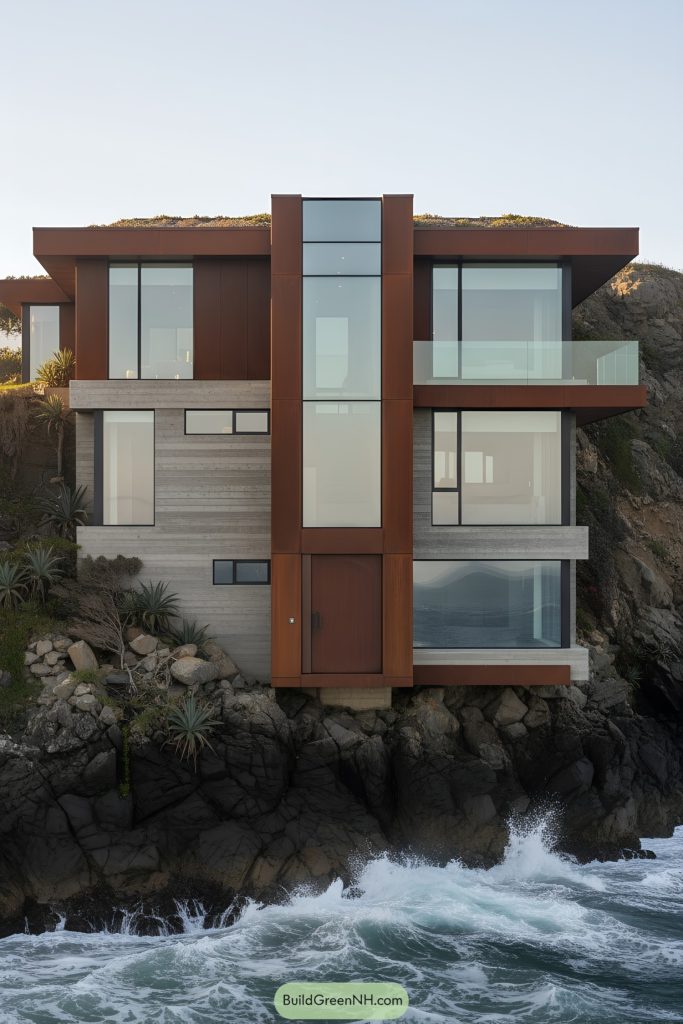 25 Vibrant Modern House Exteriors With Glass Atrium