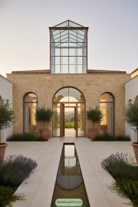 25 Vibrant Modern House Exteriors With Glass Atrium