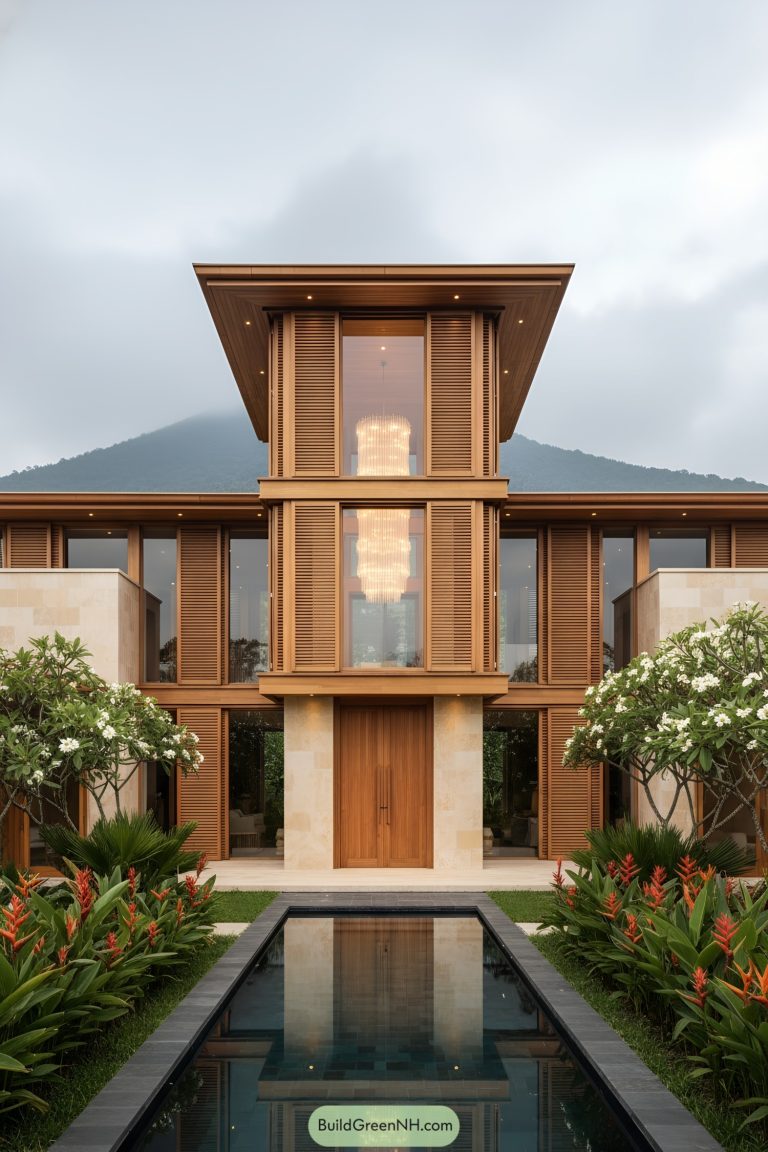 25 Vibrant Modern House Exteriors With Glass Atrium
