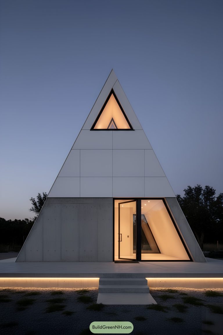20 Pyramid-Shaped Modern Houses with a Unique Flair