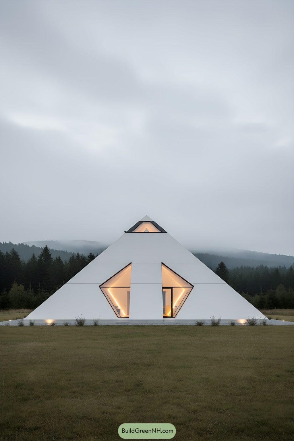 20 Pyramid-Shaped Modern Houses with a Unique Flair