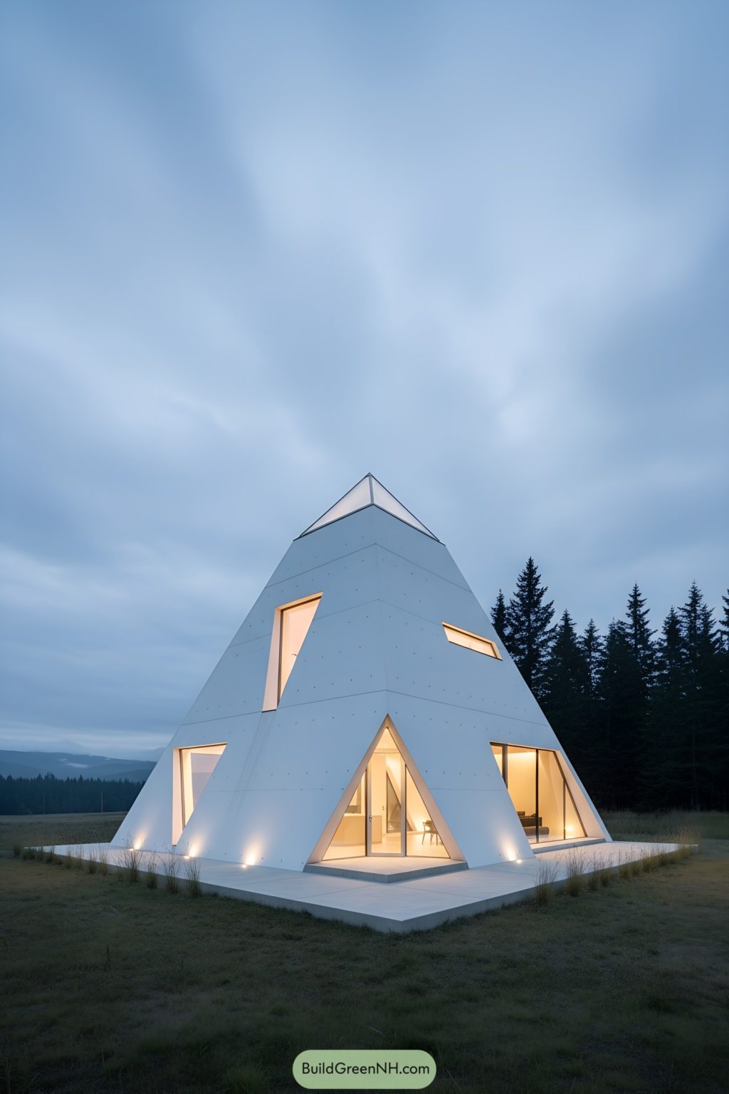20 Pyramid-Shaped Modern Houses with a Unique Flair