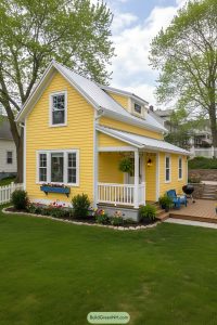 21 Yellow Houses That Radiate Sunny Curb Appeal