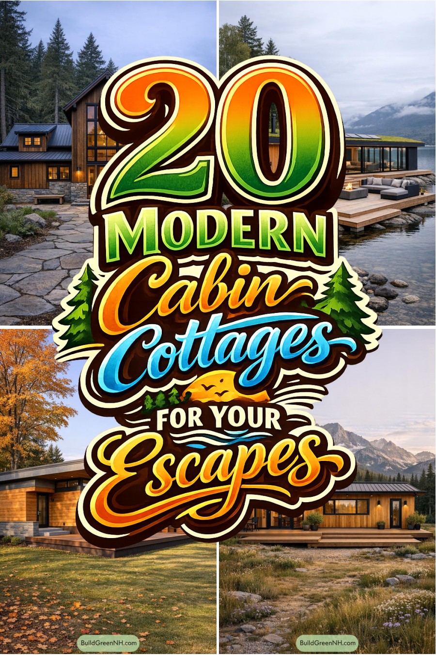 20 Modern Cabin Cottages for Your Escapes