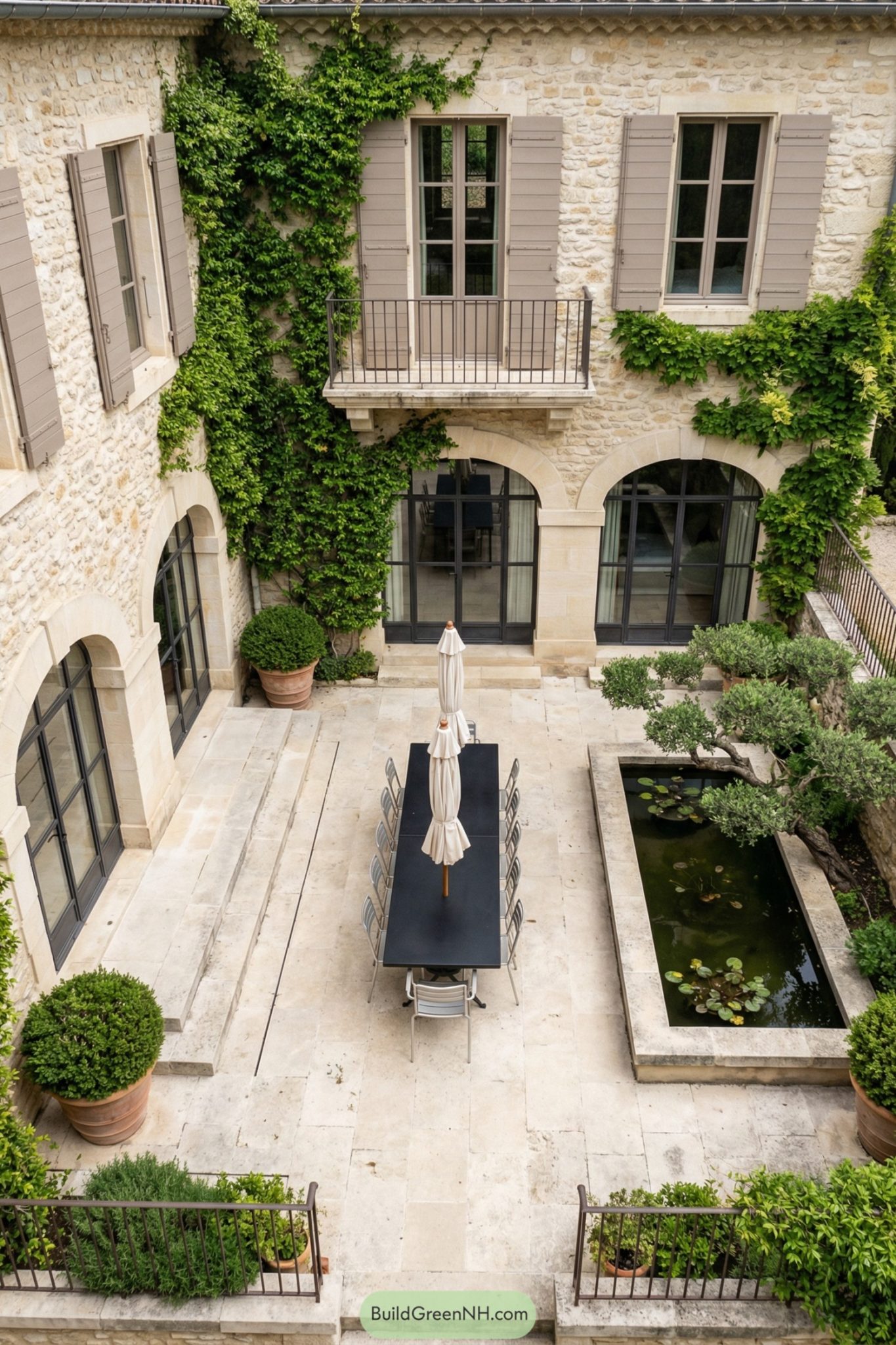 26 Timeless French House Courtyards Capturing European Elegance