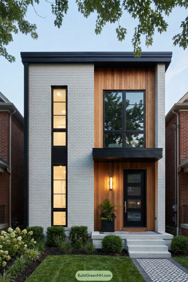 21 House Exteriors with Tall Windows That Make Vertical Design Shine