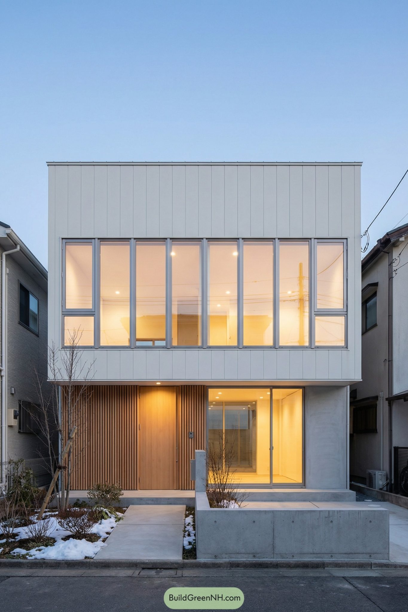 21 House Exteriors with Tall Windows That Make Vertical Design Shine