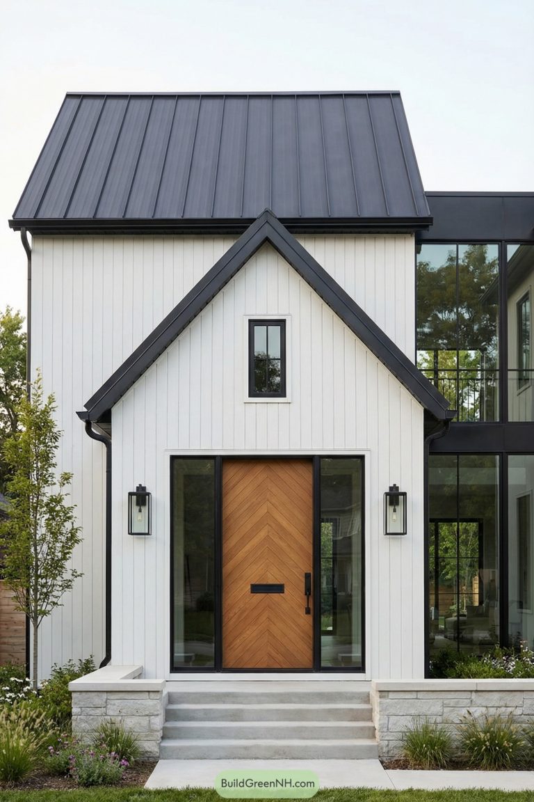 21 Beautiful Houses with Wooden Entry Doors