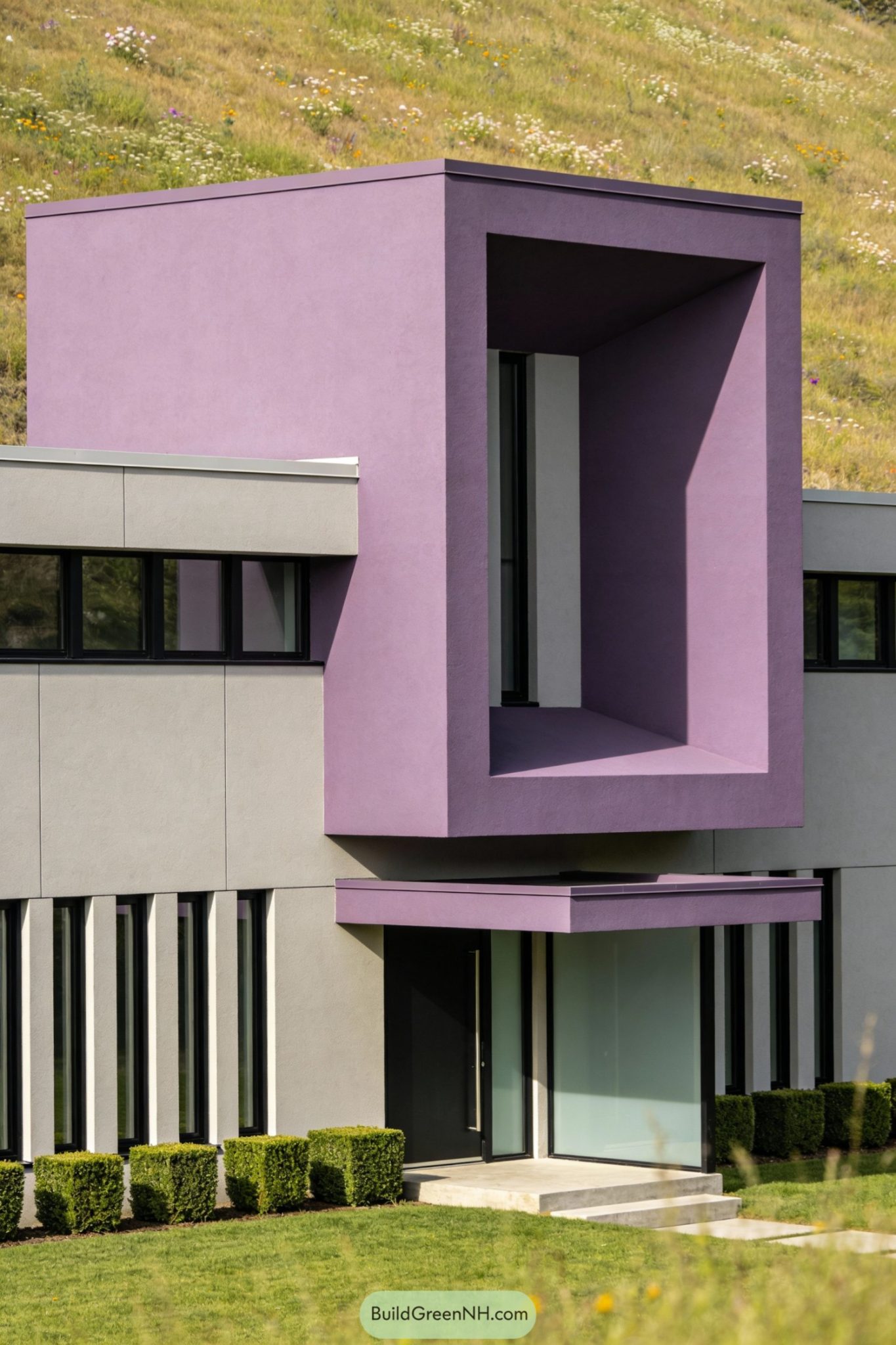 23 Striking Purple Modern Houses to Ignite Curb Appeal