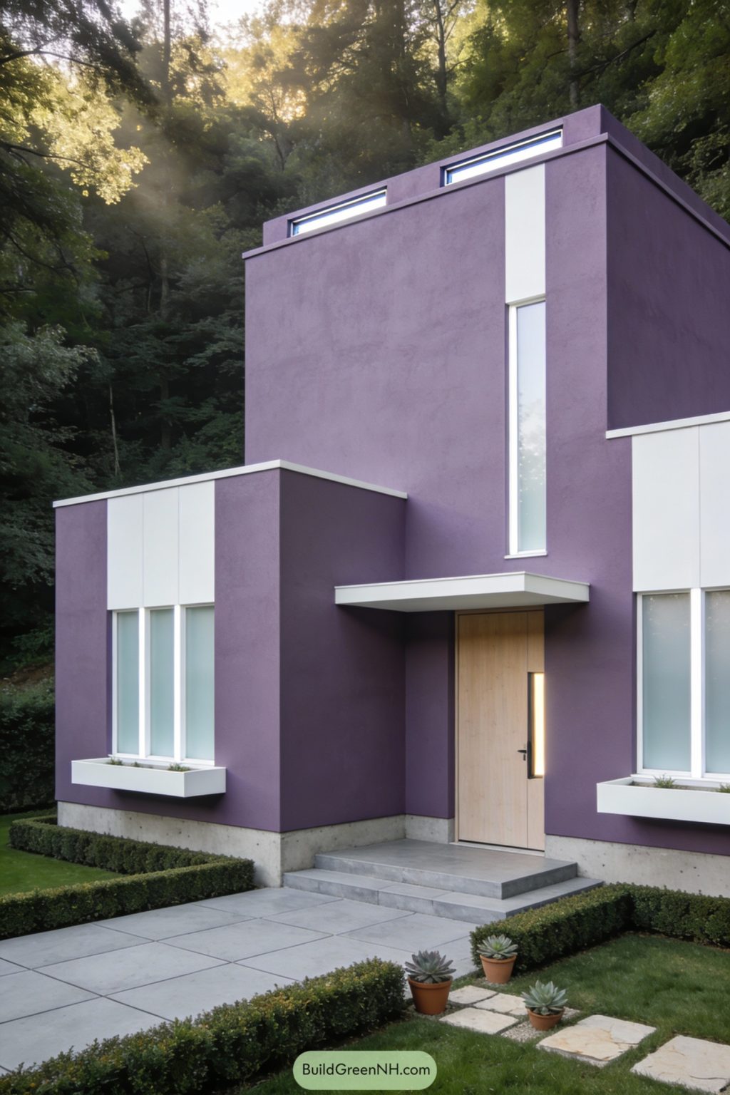 23 Striking Purple Modern Houses to Ignite Curb Appeal