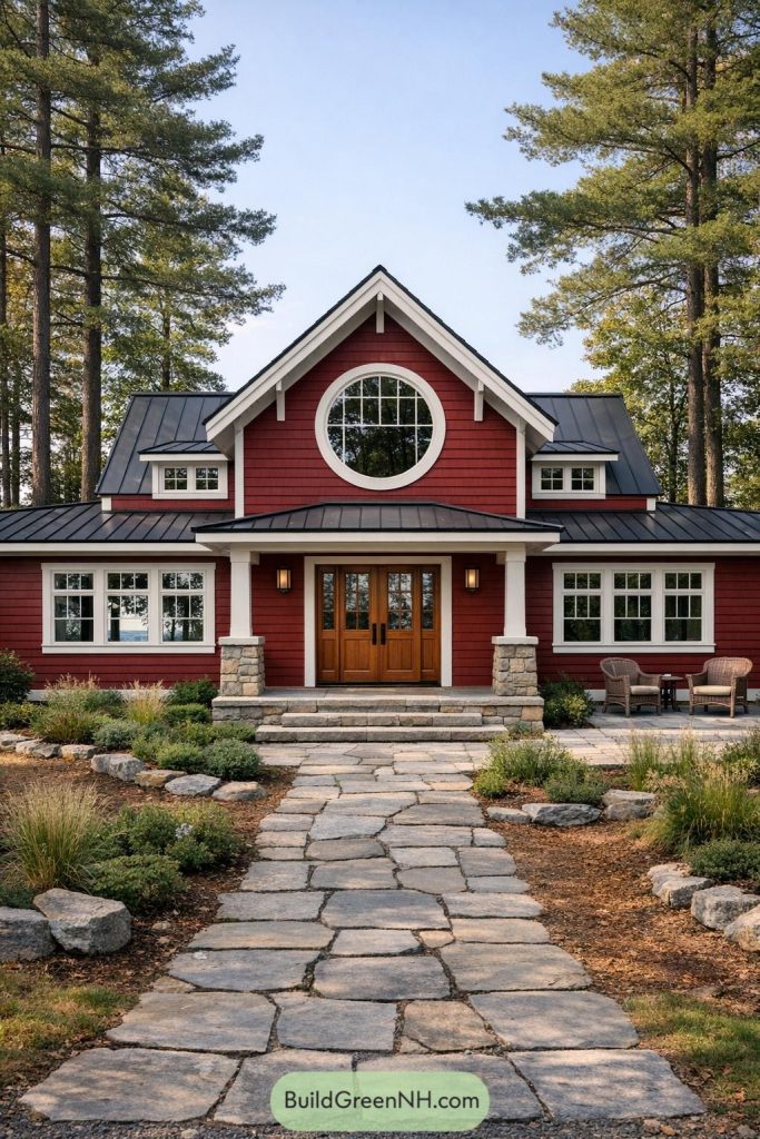 21 Red House Exteriors That Make Modern Design Stand Out