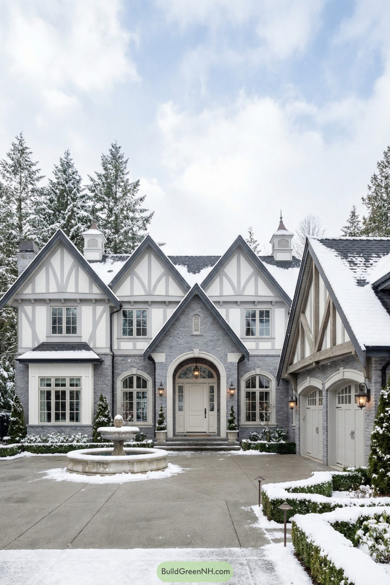 22 Enchanting Winter Mansions That Capture Holiday Magic
