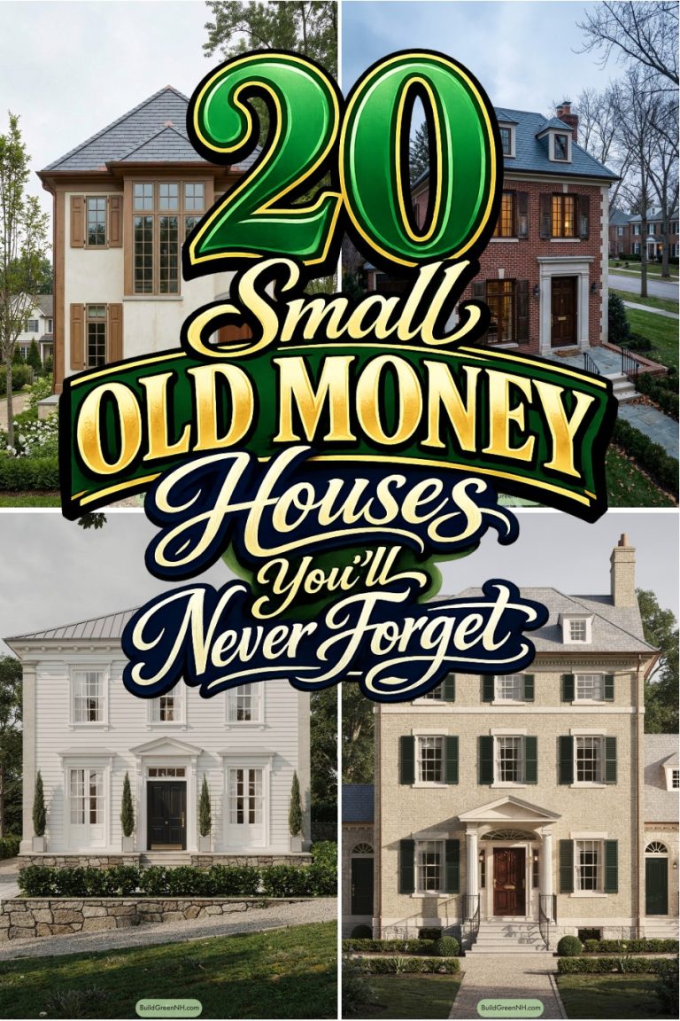 20 Small Old Money Houses You'll Never Forget