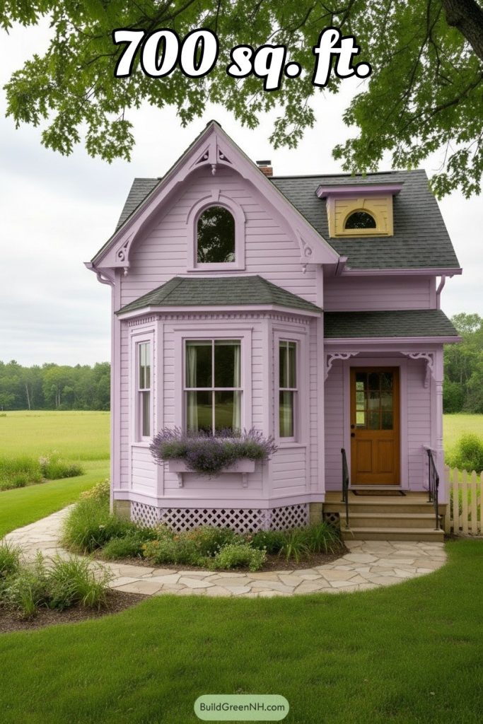 Small Victorian House Floor Plans: Sunlit Bay-Nook Victorian