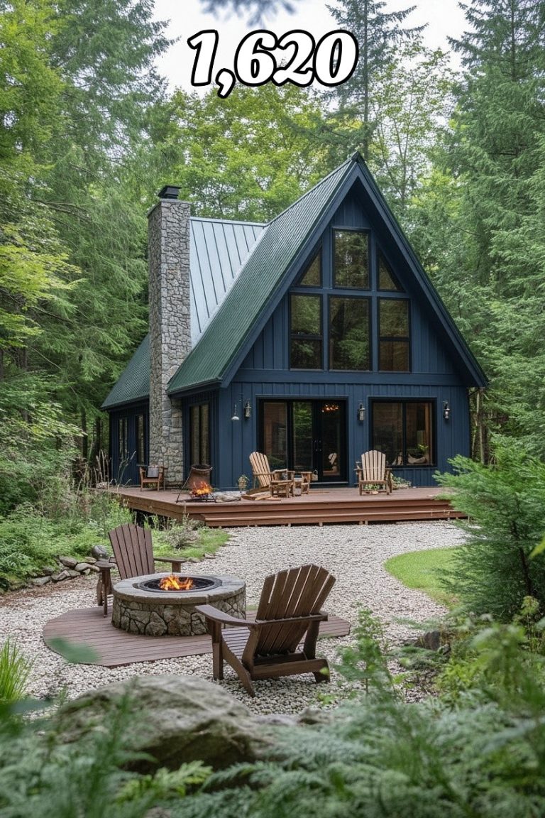 A-frame House Floor Plans: A-frame Forest House