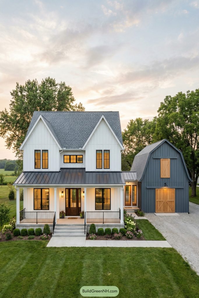 25 Modern 2-Story Farmhouses for More Space