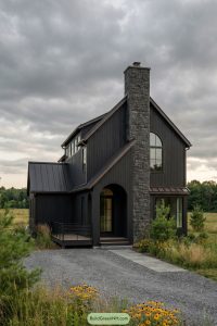 25 Charmingly Dark Modern Cottage Core House Designs