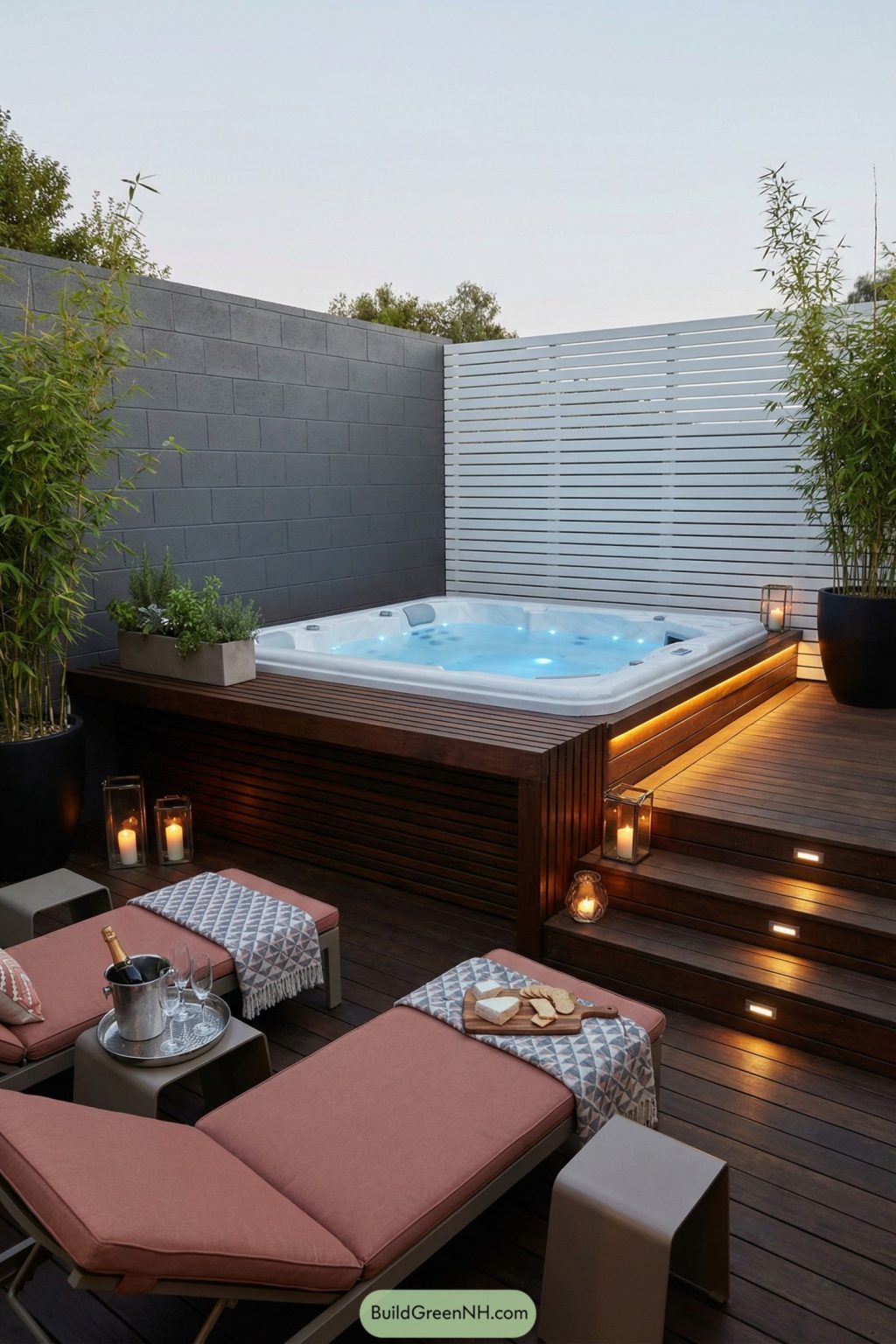 24 Blissful Outdoor Jacuzzi Ideas to Transform Your Backyard Retreat