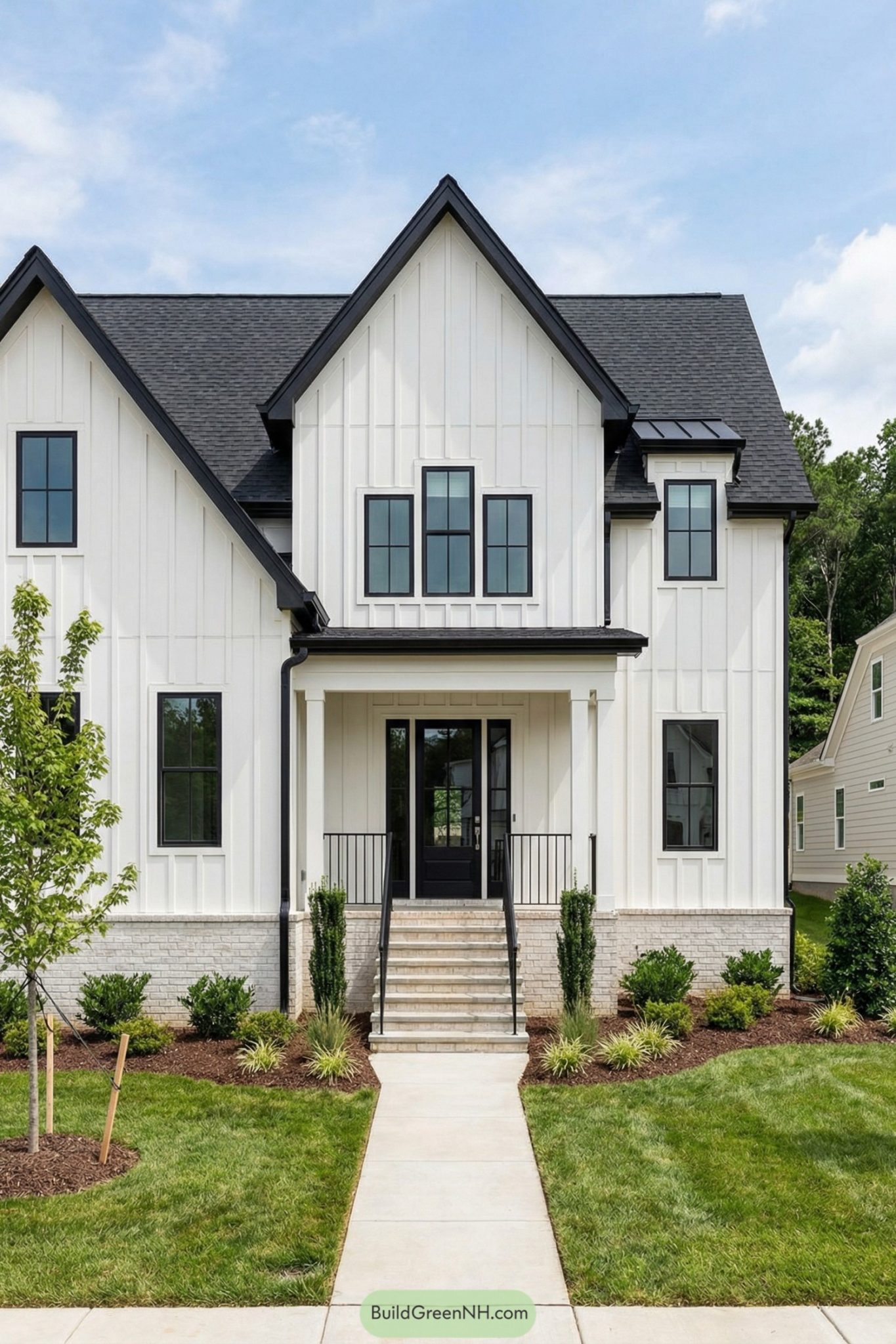 26 Black and White House Exteriors That Feel Crisp and Balanced