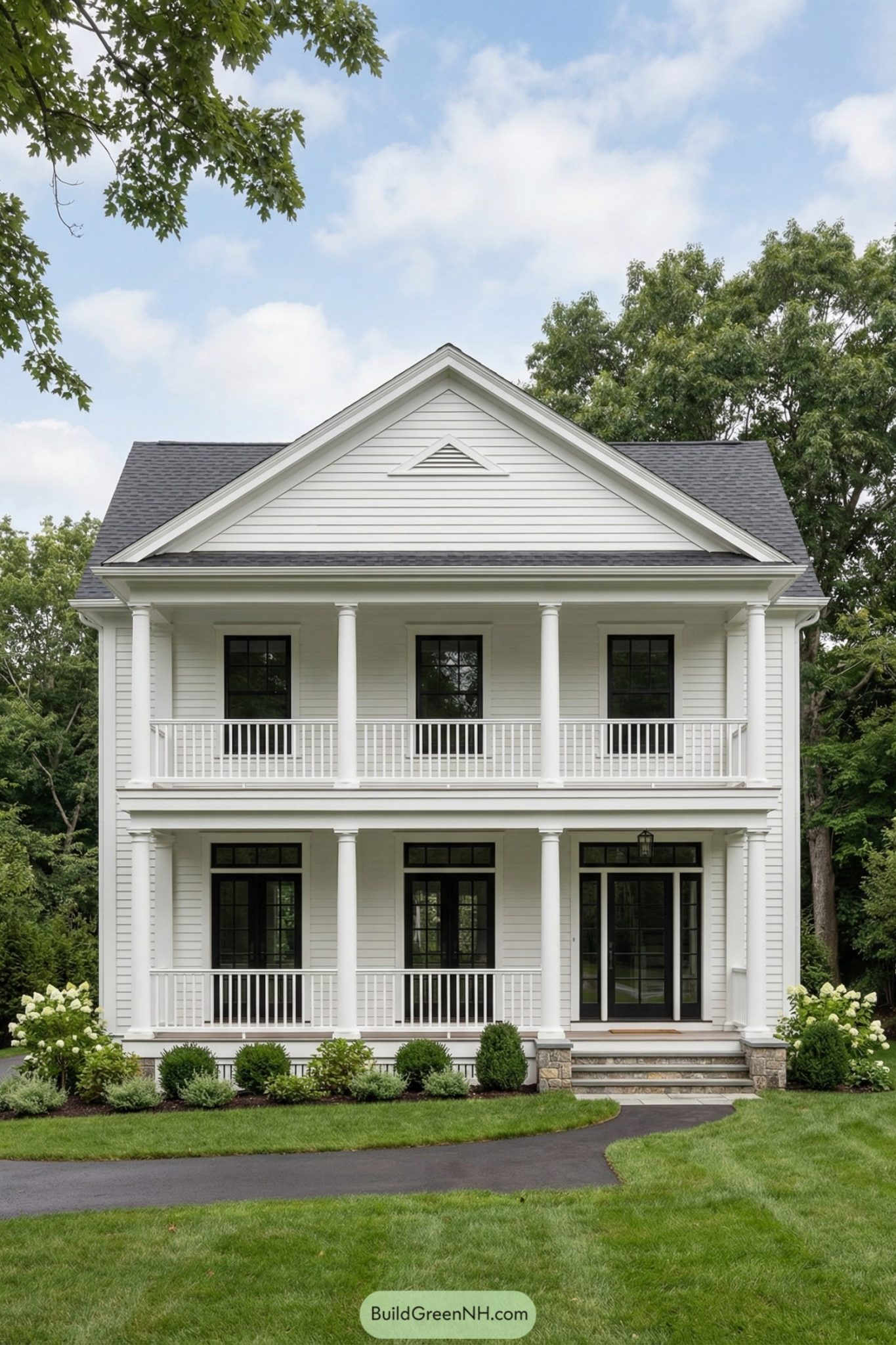 24 Charming Colonial Houses With Porches