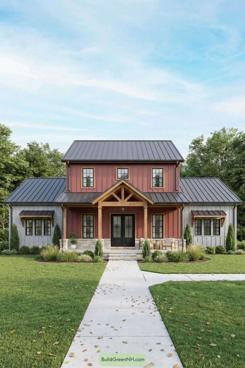 24 Timeless Colonial Style Barndominiums That Inspire Classic Country ...