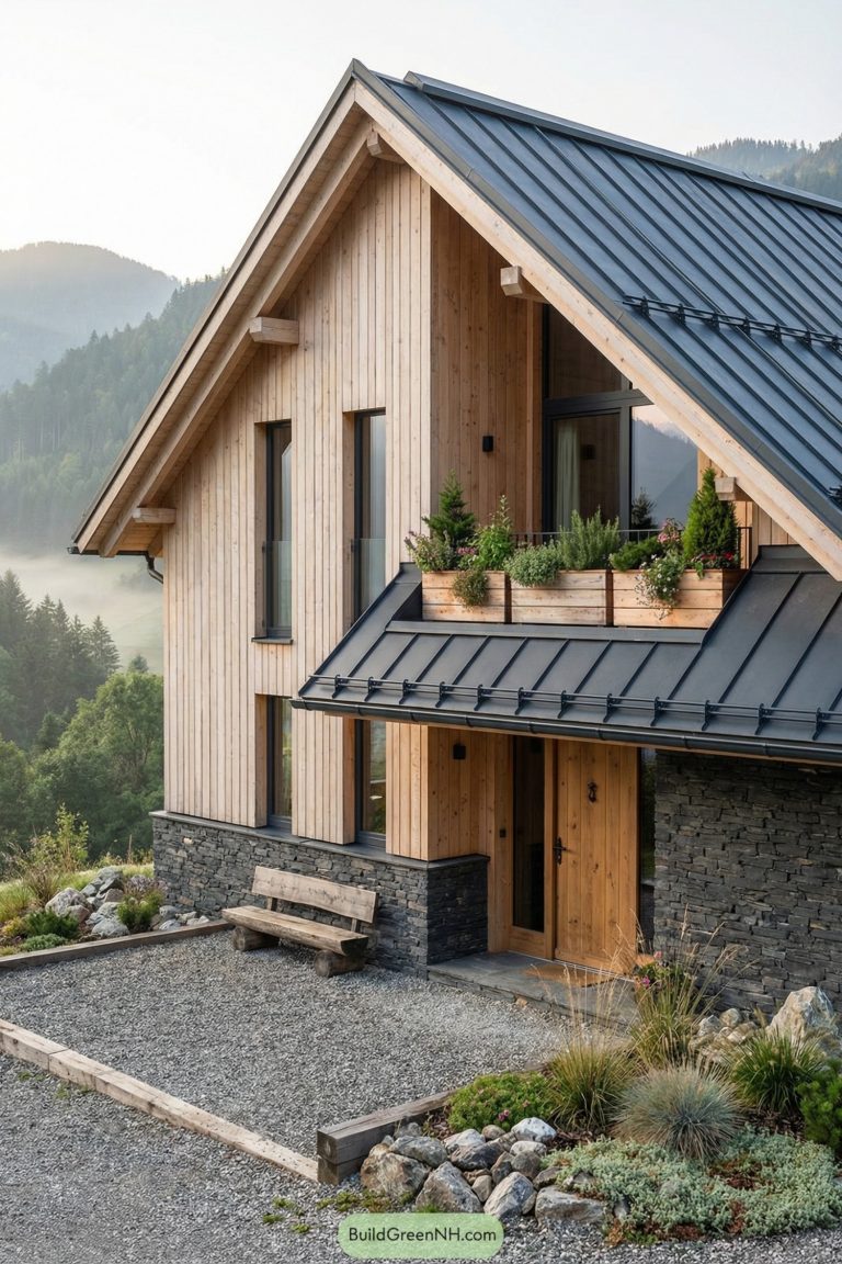 21 Charming Modern Cottage Houses with Small Balcony Gardens