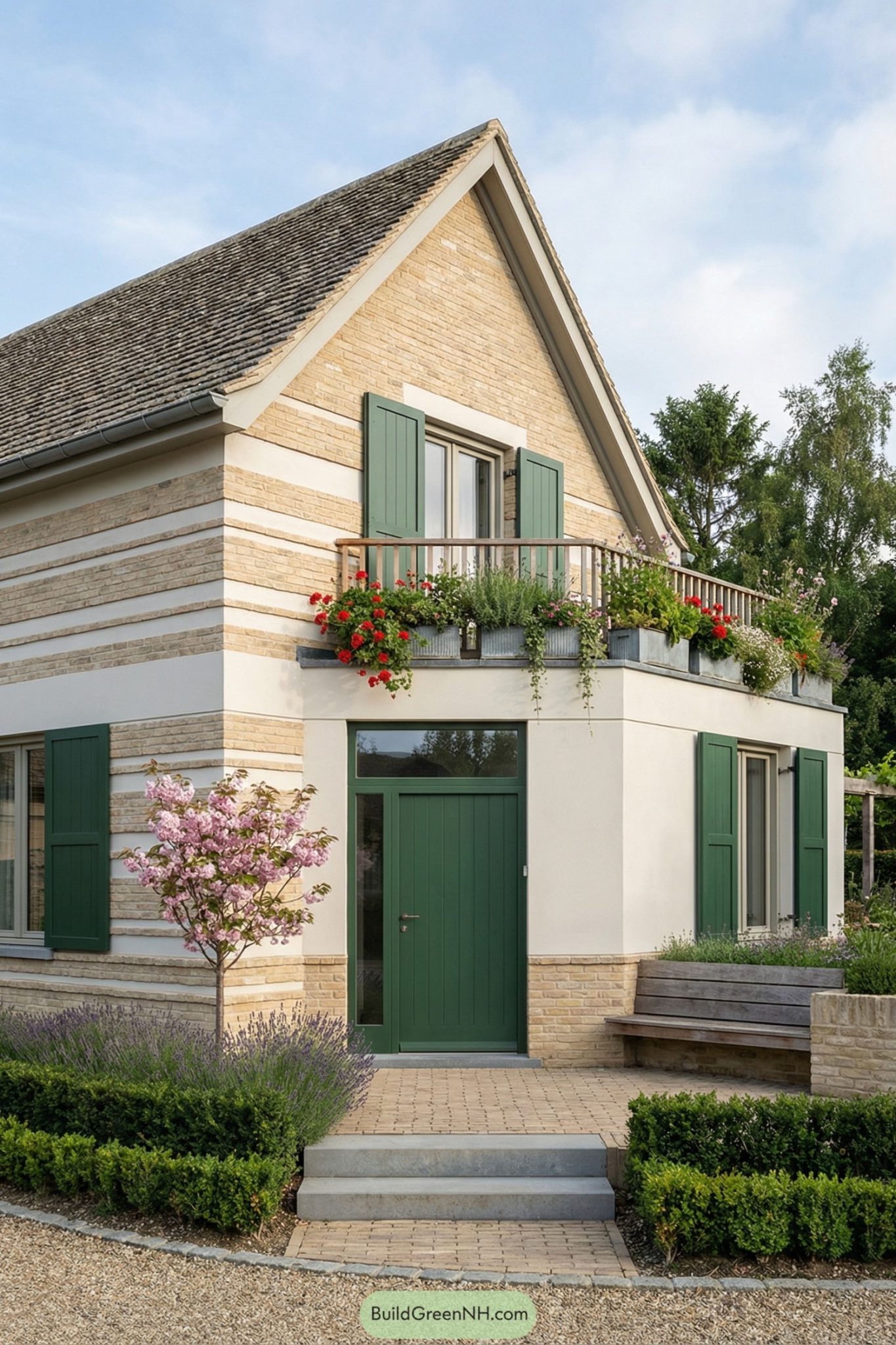 21 Charming Modern Cottage Houses with Small Balcony Gardens