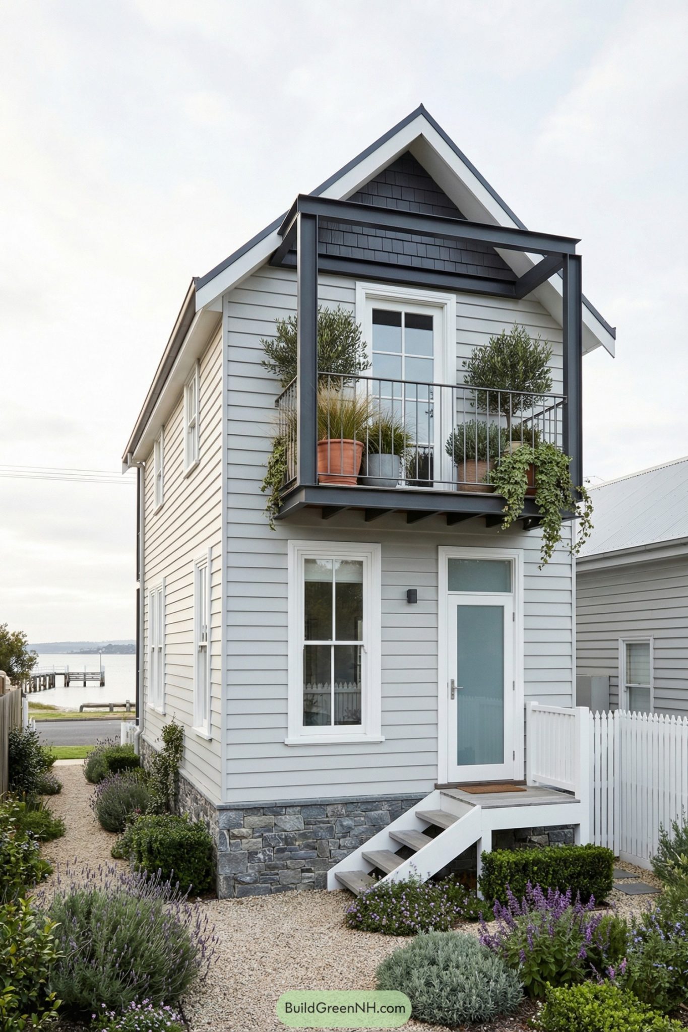 21 Charming Modern Cottage Houses with Small Balcony Gardens