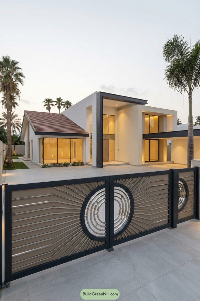 25 Modern Houses with Gates That Turn Privacy into a Design Feature