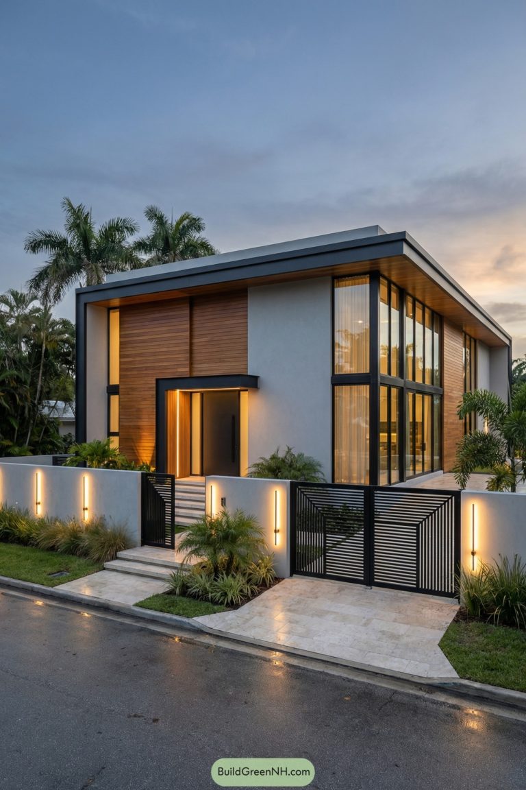 25 Modern Houses with Gates That Turn Privacy into a Design Feature
