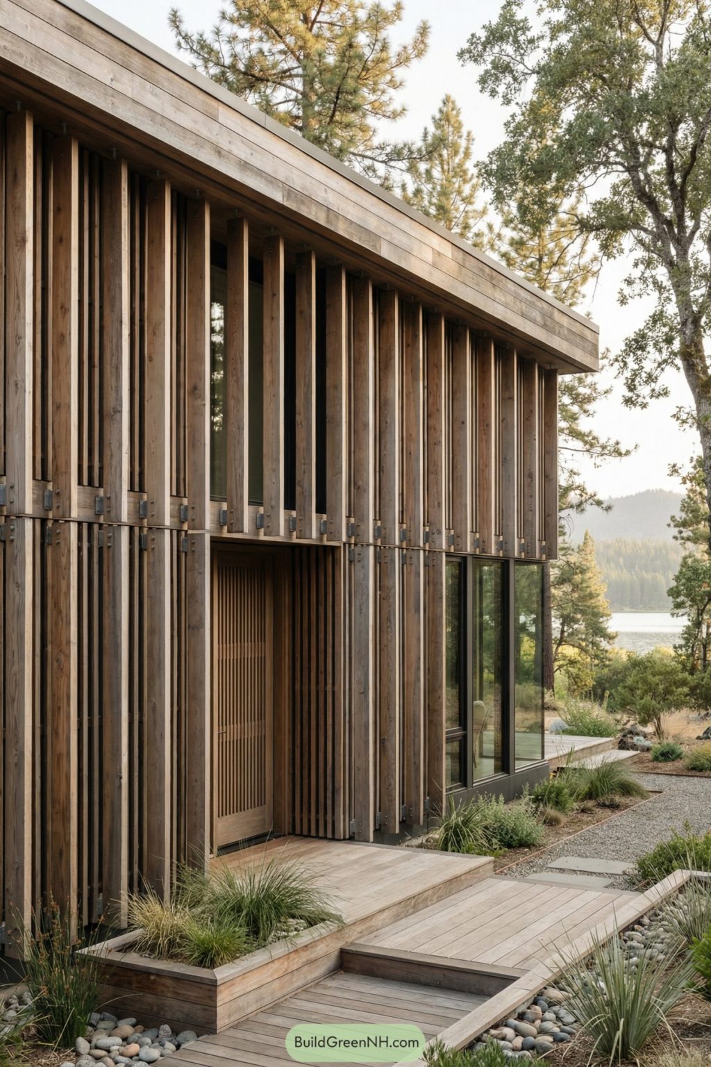 25 Beautiful Modern Houses with Wooden Slat Pattern Facades