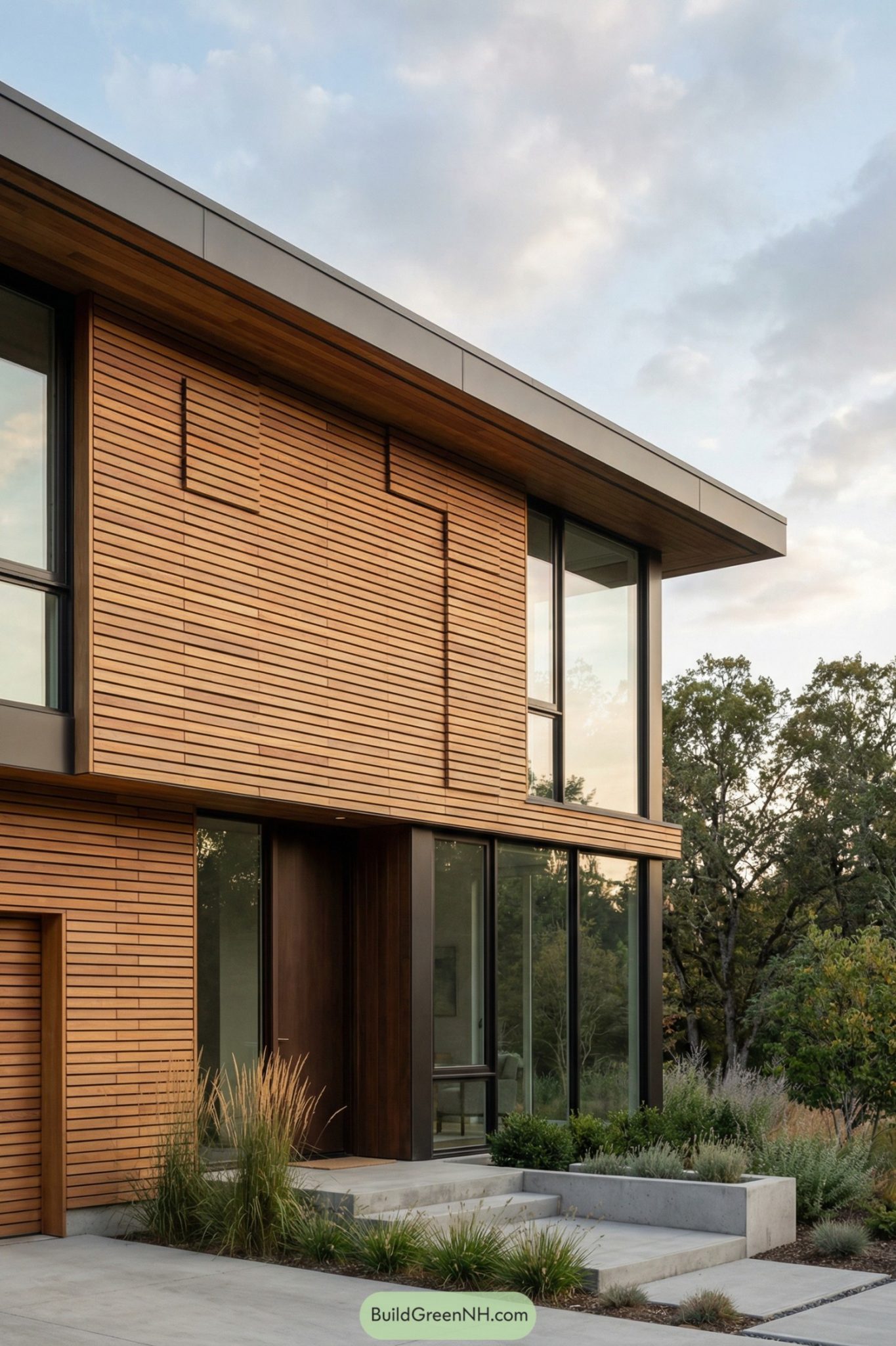 25 Beautiful Modern Houses with Wooden Slat Pattern Facades